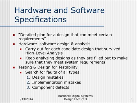 Ppt 332437 Lecture 3 Hardware Design Methodology And Advanced Logic