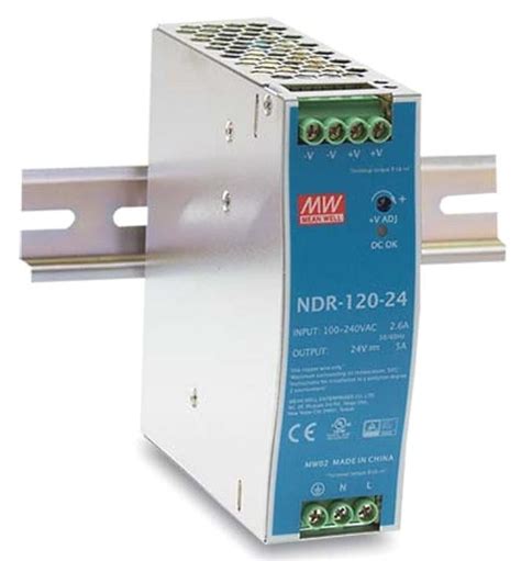 NDR-120-24 24V 120W tápegység DIN - Wireless-Bolt