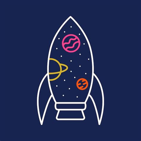 Premium Vector Rocket Launch Into Space With Astronaut And Planet