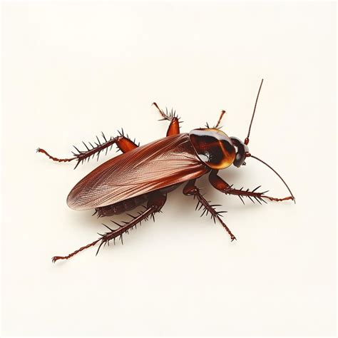 Closeup Of A Brown Cockroach With Spiky Legs Premium Ai Generated Image
