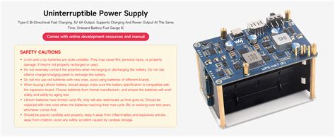 Waveshare Ups Hat E For Raspberry Pi 5 4b 3b Supports 4× 21700 Li Batt Not Included Bi