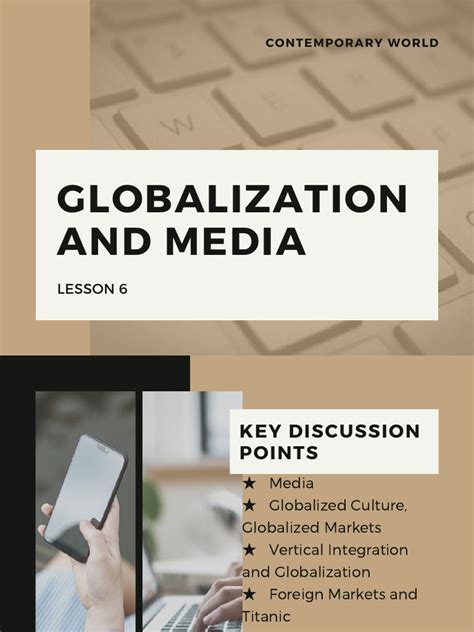 Lesson 6 Globalization And Media Ppt Version Pdf Mass Media