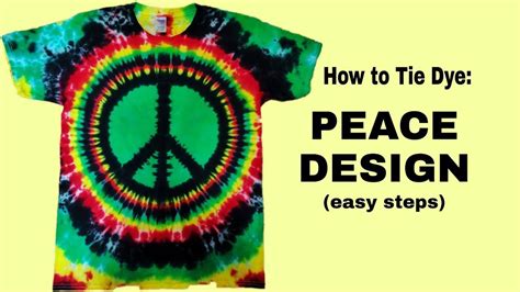 Peace Tie Dye Tutorial Easy Steps Tie Dye Tutorial Dyeing