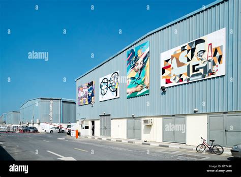 Art Galleries At Alserkal Avenue Warehouses In Al Quoz District In