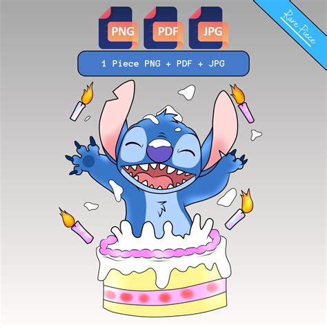 S Tit Ch Birthday St Itc H Cake Topper Png Digital Download Etsy