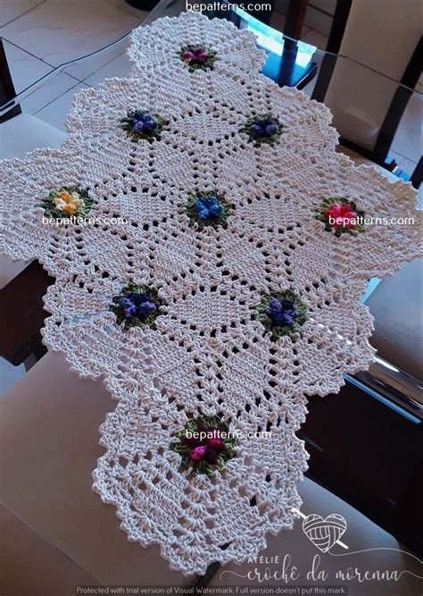 Rustic Elegance Free Crochet Tablecloth Pattern 2024 Em 2024 Vaso De