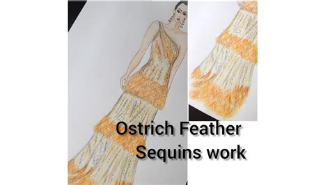 How To Draw Feathers In Fashion