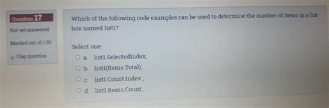 Solved Question Which Of The Following Code Examples Can Chegg