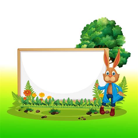 کادر برای نوشتن متن مدرسه وکتور کارتونی Png