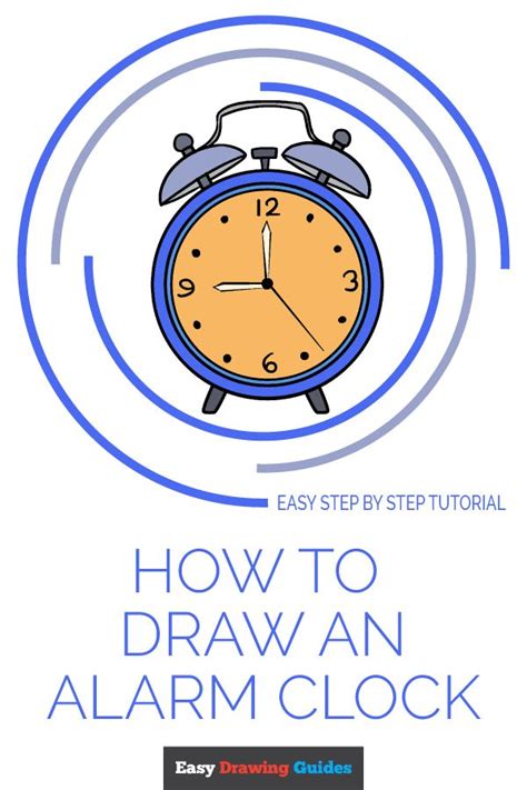 How To Draw An Alarm Clock Really Easy Drawing Tutorial Drawing Tutorial Easy Drawing