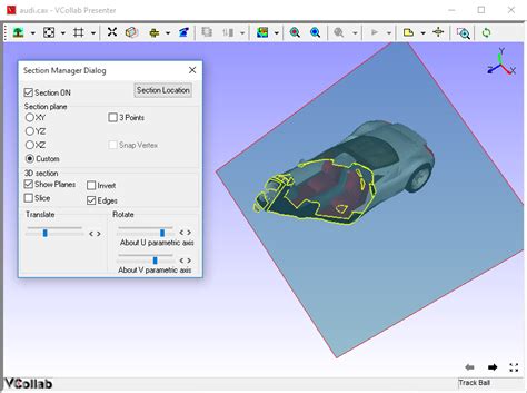 How To View Cut Sections In Vcollab Presenter — Vcollab Document