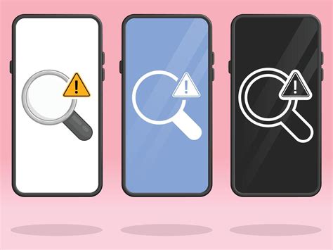 Smartphone Magnifier Triangle Search Notification Notice 51182474 Vector Art At Vecteezy