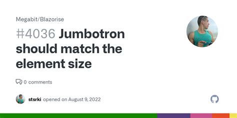 Jumbotron Should Match The Element Size · Issue 4036 · Megabit