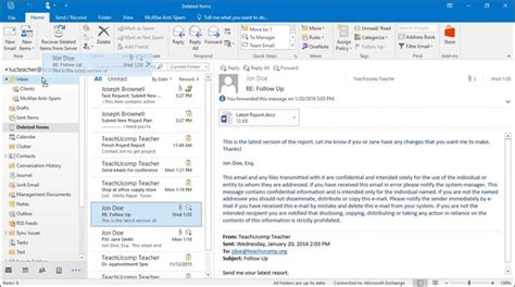 Recover Deleted Items In Outlook Instructions Teachucomp Inc