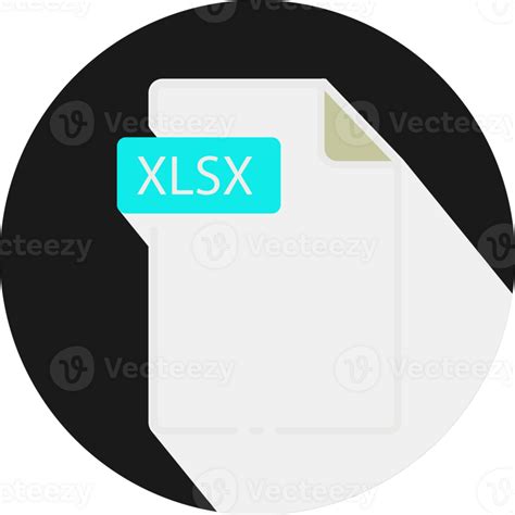 Xlsx File Fomat Minimal Icon With Circle Outside 57325904 Png