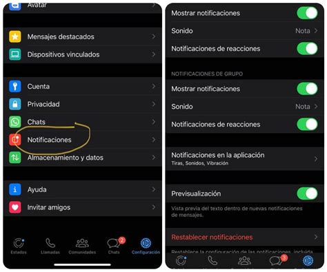 Por qué no me suenan las notificaciones del WhatsApp iPhoneA2