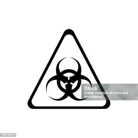 주의 생물학적 위험한 검은 원소 경고 표시입니다 웹 페이지 모바일 앱 프로모션용 픽토그램 Ui Ux Gui 디자인 요소입니다 0명에 대한 스톡 벡터 아트 및 기타 이미지