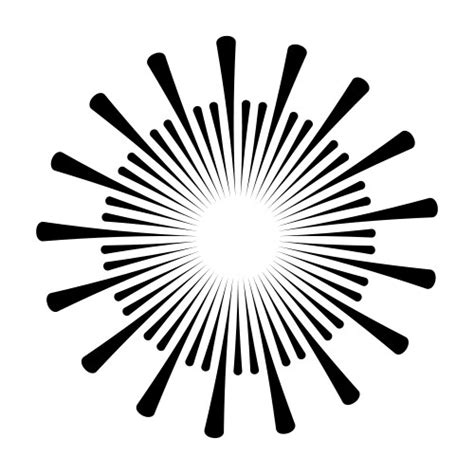 Sunburst Firework Explosion Bursting Or Light Vector Image