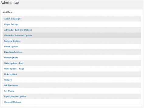 customize your wordpress dashboard using adminimize cssigniter