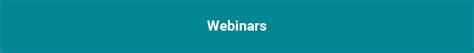 Webinars