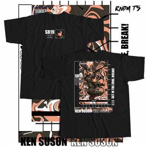 Sb19 Ken Streetwear Style Frontandback Unisex Cotton Shirt Shopee