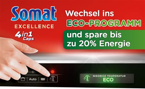 Somat Excellence 4-in-1 Caps (70 Caps), Quick Resolution Dishwasher ...