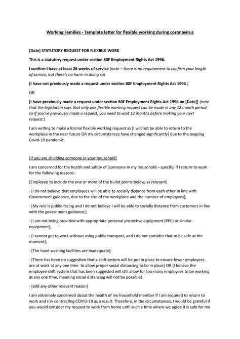 Flexible Working Request Template At Taraislinnblog Blog