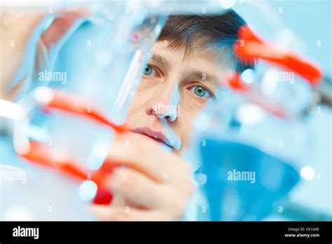 Woman In The Microbiology Laboratory Stock Photo Alamy