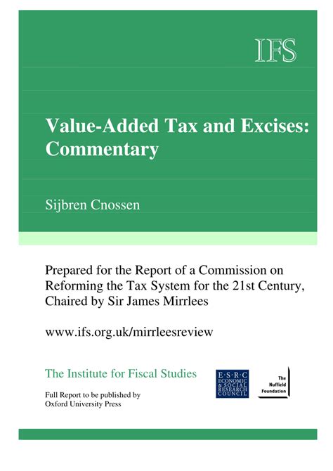 PDF Value Added Tax And Excises Commentary