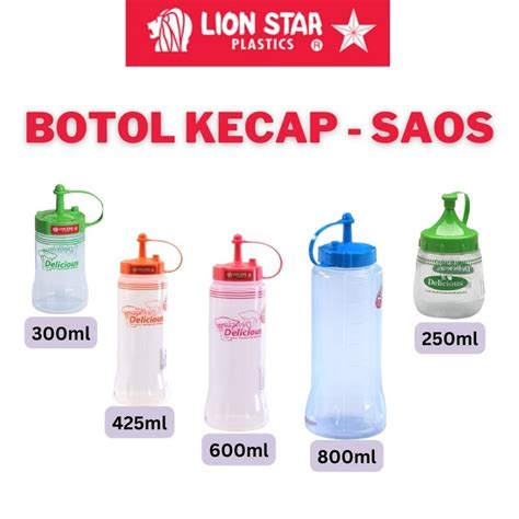 Jual Lion Star Botol Saos Kecap Bistro Sauce Keeper 425 Ml 600 Ml