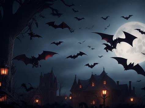 Premium Photo Focus Shot Of Vampires And Bats On Cozy Blurred