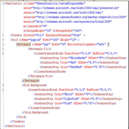 Custom Wpf Progress Bar
