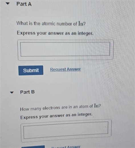Solved What Is The Atomic Number Of In Express Your Answer As An