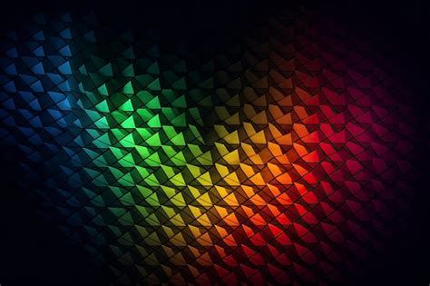 Premium Ai Image Neon Colored Cube Background