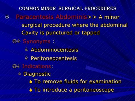 17 Minor Surgical Procedures