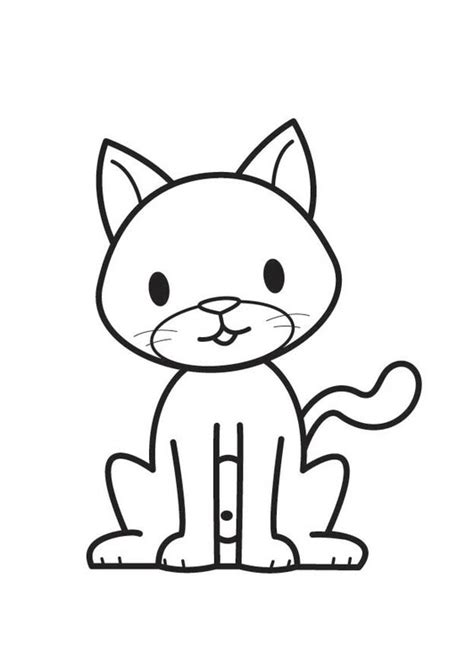 Bilde å fargelegge katt Gratis Bildene For Fargelegging bilde 18008