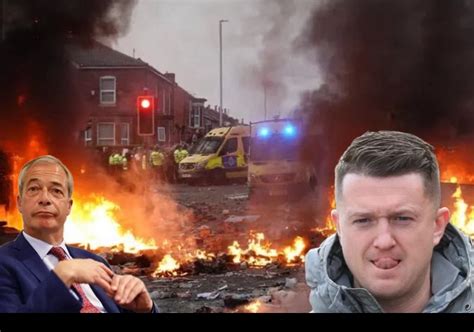 The Bear The Mask Has Slipped For Aka Tommy Robinson Nigel Farage And