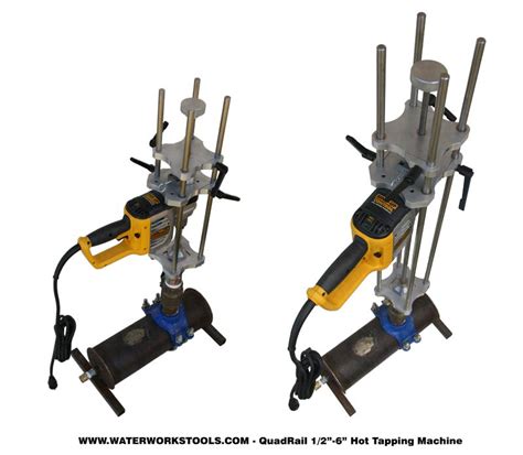 1 2 4 Quad Rail Hot Tapping Machine Complete Kit