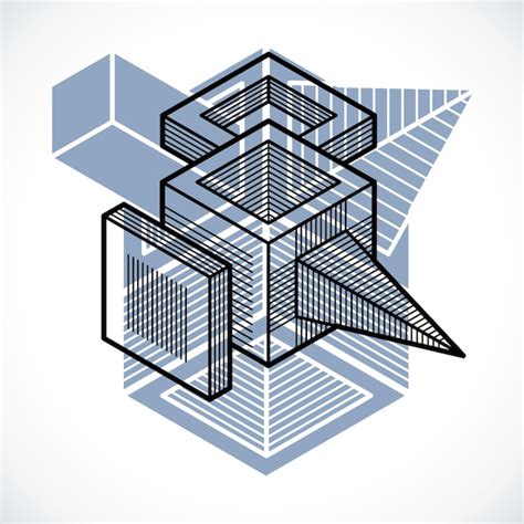 Premium Vector 3d Design Abstract Vector Dimensional Cube Shape