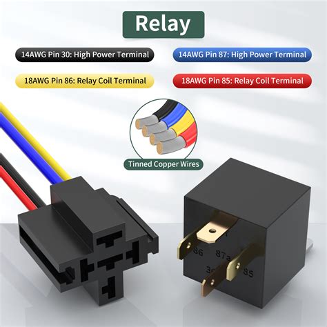 12V ON Off Push Button Fog Light Switch With Relay And Wire Connectors DAIER
