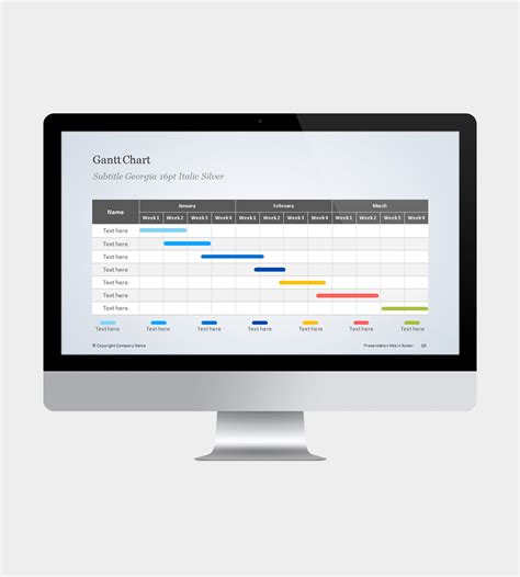 Gantt 차트 Ppt 템플릿 깔끔한 Ppt 템플릿 다운로드 피피티샵
