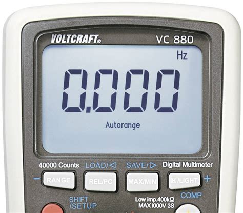 Voltcraft Vc880 Iso Handheld Multimeter Calibrated To Iso Standards