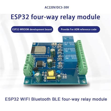 ESP32 Relay Development Board AC DC Power Supply WiFi Bluetooth BLE 4