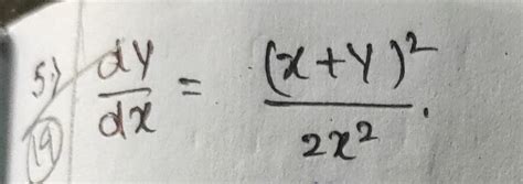 Solved Solve The Following Differential Equations