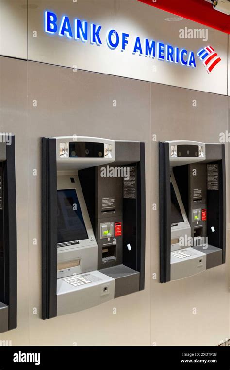 Bank Of America Automated Teller Machines New York City Usa 2024