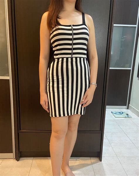 Spaghetti Strap Zipper Front Dress 6 Womens Fashion Dresses And Sets