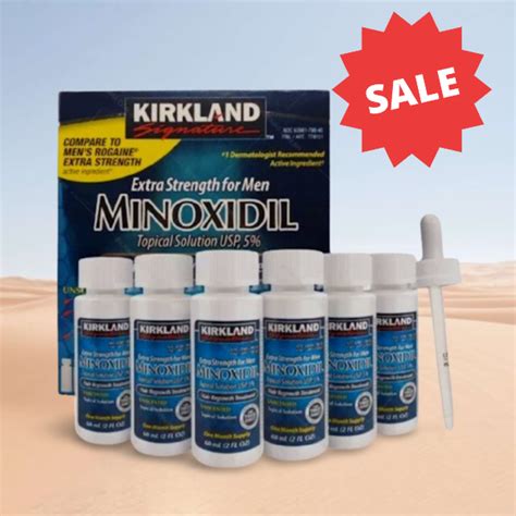 Buy KIRKLAND Minoxidil Extra Strength Men Hair Regrowth Solution Month Supply Online At
