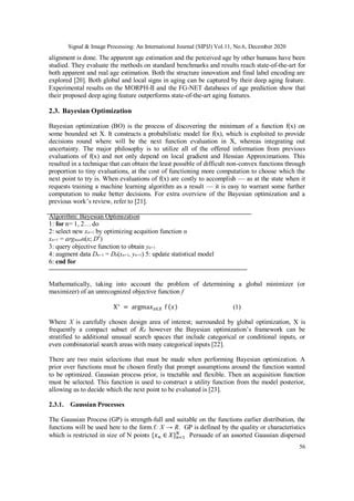 Facial Age Estimation Using Transfer Learning And Bayesian Optimization