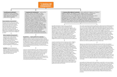 Mappe Concettuali Del Libro Lessenza Del Cristianesimo Schemi E