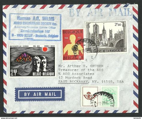 Belgique Erorr Belgium 1973 Envelope With Stamping Error